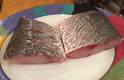 Meagre (Stone Bass) with Mixed Vegetables, Potatoes, and Port Wine Sau ...